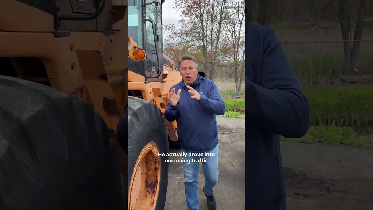 Man arrested after taking front-end loader on joyride