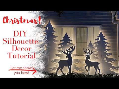 DIY Dimensional Silhouettes for Christmas Decor - templates in my Etsy store.