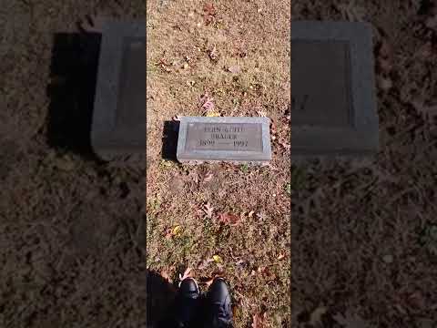 "Fern White" first and middle name gravestone in cemetery