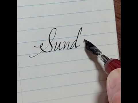 Sunday with nip pen *Findtheway writing