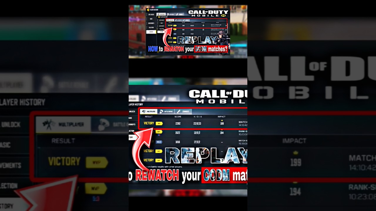 How to replay/rewatch your CODM matches? #codm #codmobile #callofdutymobile codm redeem codes #fyp