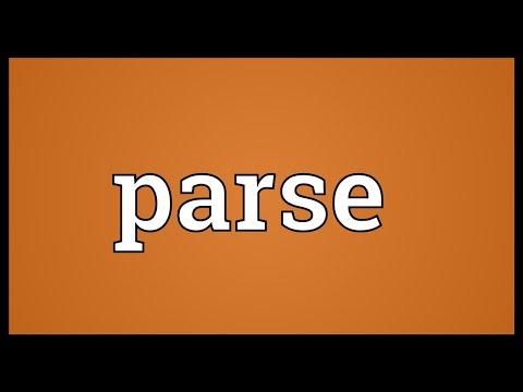 Parse Meaning