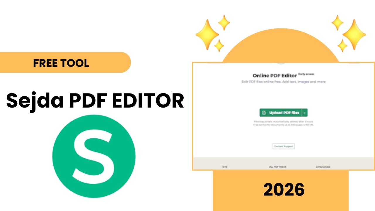 Sejda PDF Editor Tutorial | Edit PDF Free Online (Step-by-Step 2026)
