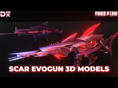 [#5] SCAR EVO GUN 3D Models | Free Fire