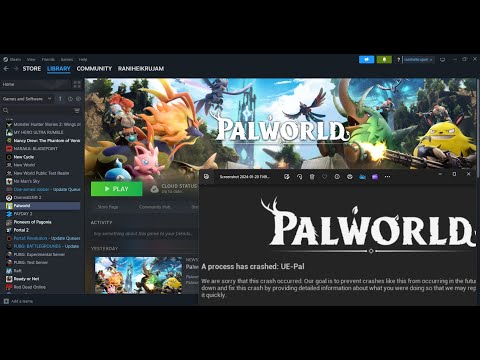 Fix Palworld Error A Process Has Crashed UE-Pal/Unreal Engine Crash