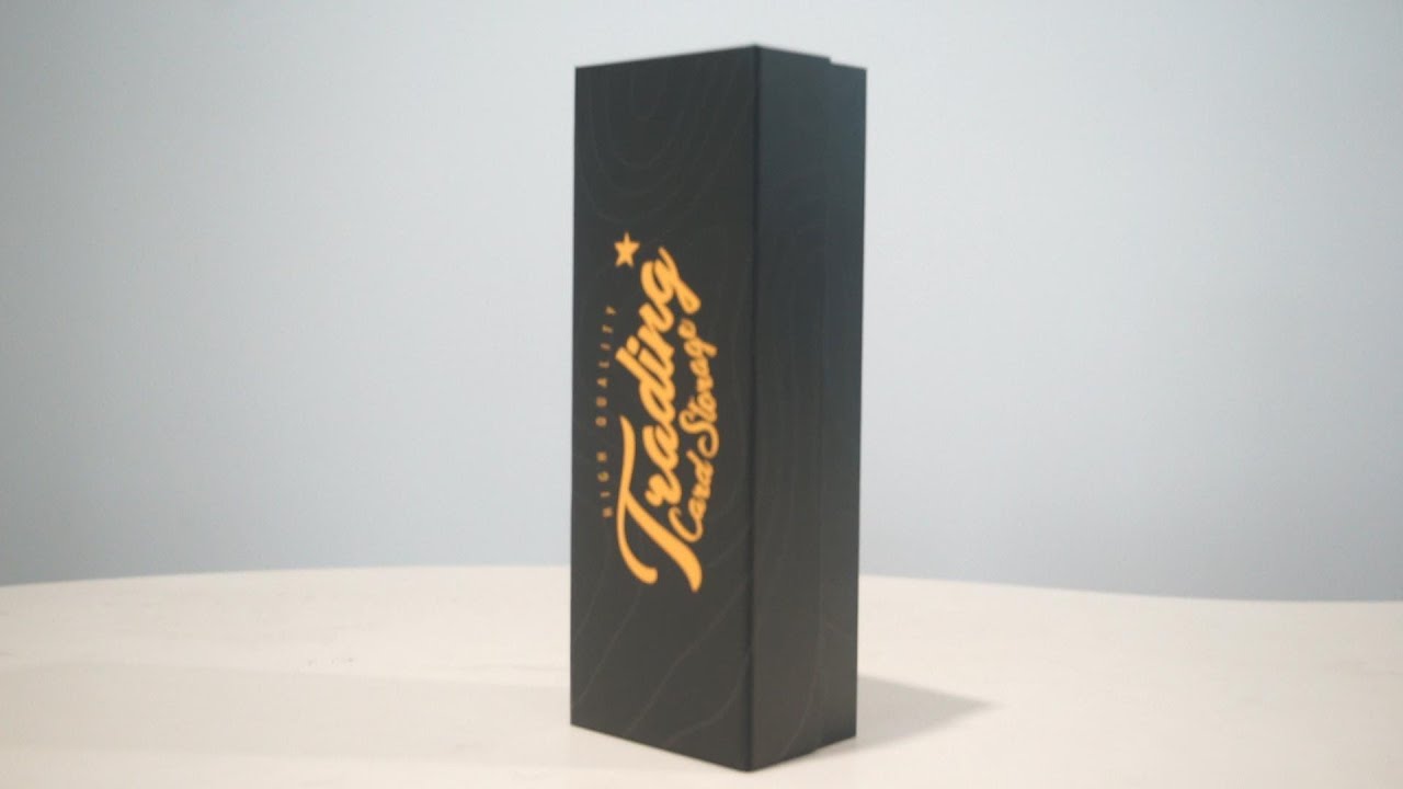 Custom black folding box