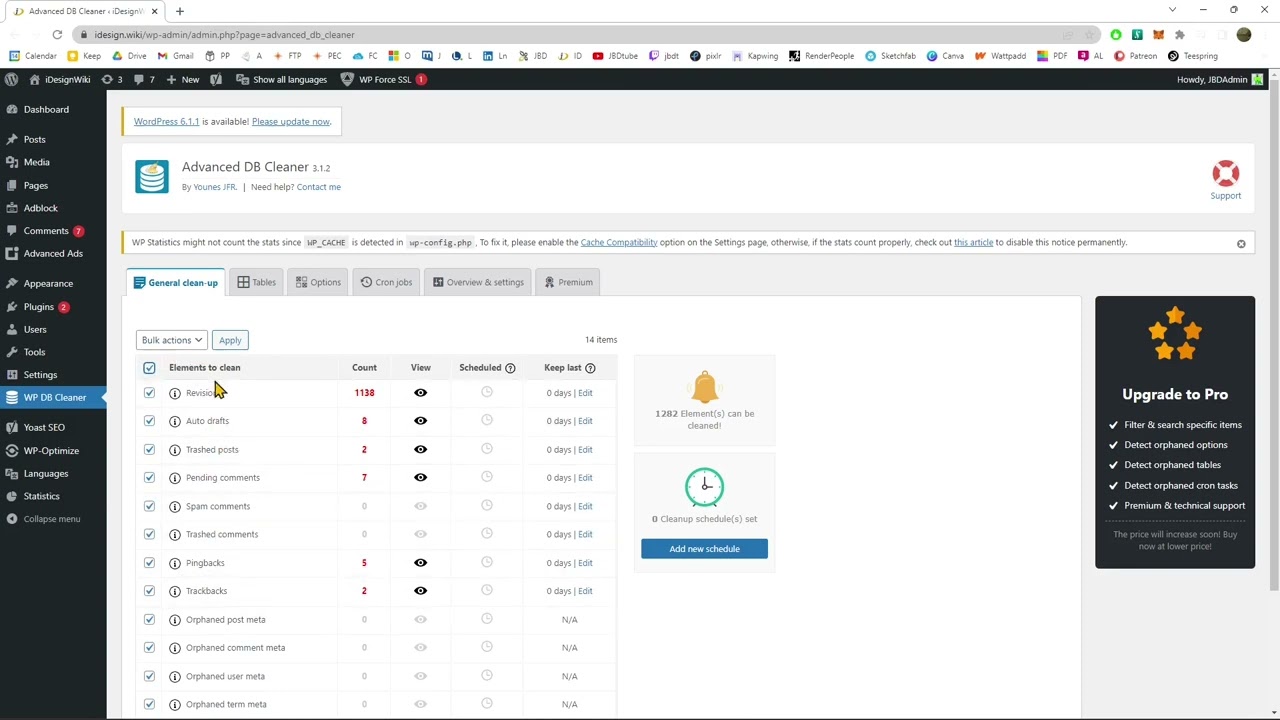 Videoguide - Clean and Optimize Wordpress Database, Speed Up Website With Advanced Database Cleaner
