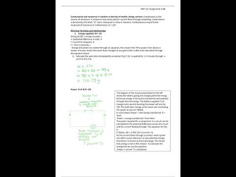 APPLIED SCIENCE UNIT 15 ASSIGNMENT A EN B DISTINCTION