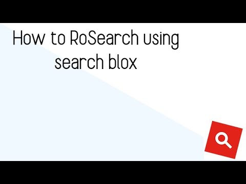 How to Rosearch using SearchBlox (2021)