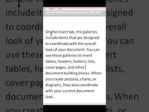Justify in ms word