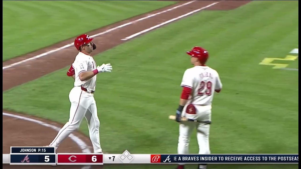 Spencer Steer Go-Ahead Home Run As Heard on Reds and Braves Broadcasts