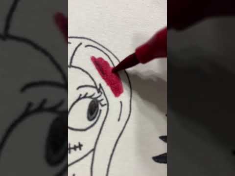 Drawing Sally and Jack #nightmarebeforechristmas #jack #sally #likeandsubscribe