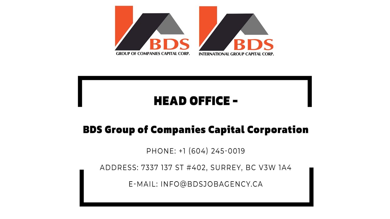 BDS Group of Companies - About Us!