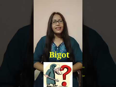 One word equivalents : Bigot || One word equivalents series || Bigot meaning #shorts