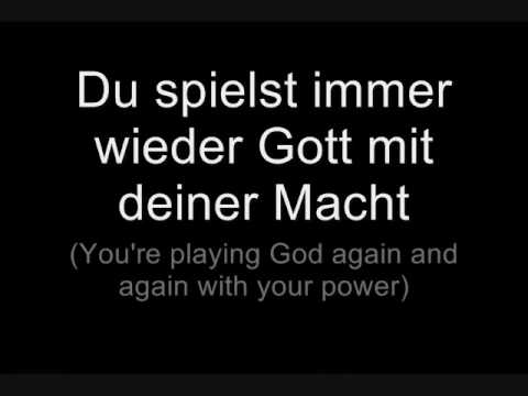 Oomph! - Du spielst Gott (Lyrics w/ English Translation