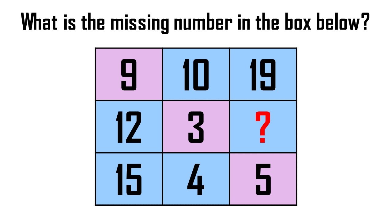 MATH PUZZLE IN THE BOX with answer No.213