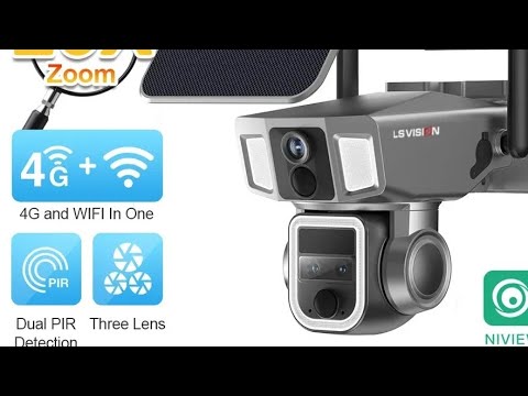 CCTV Sim card WiFi Solar Camera Outdoor 10X Zoom Auto Tracking CCTV@VictorTechTalks