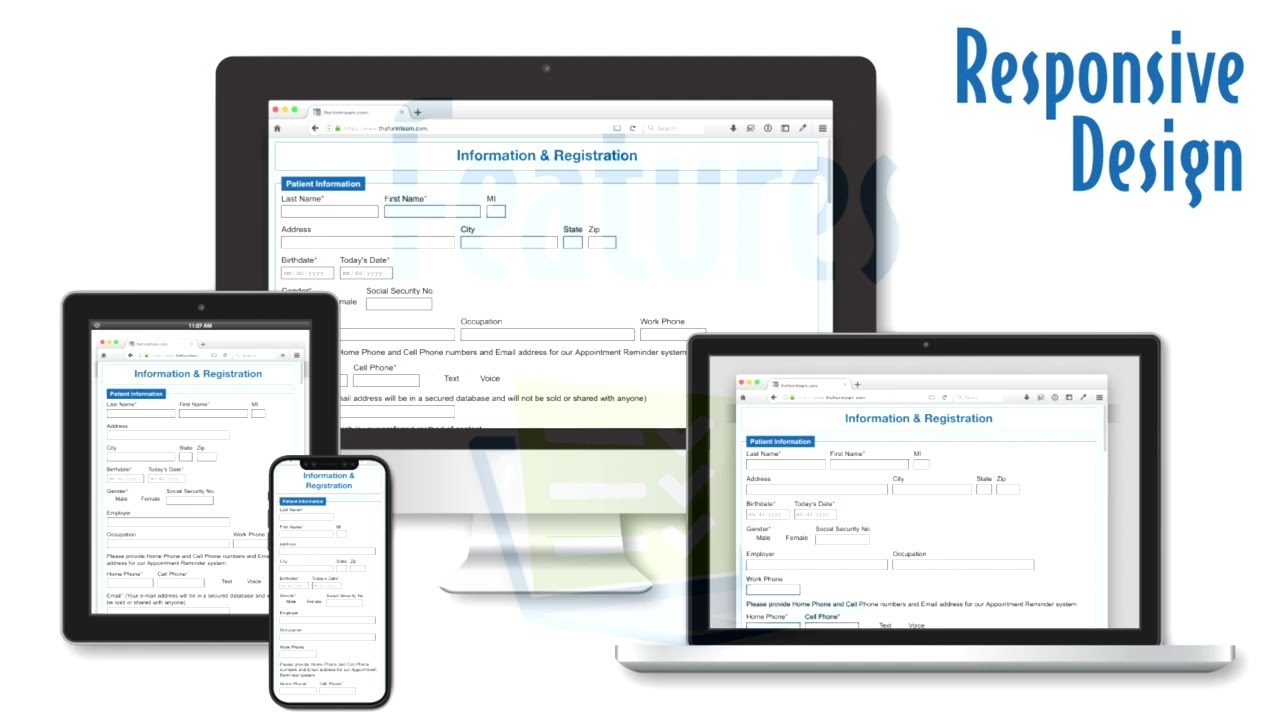 Responsive Design in Secure Patient Forms