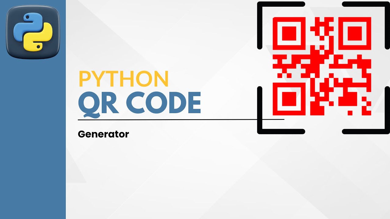 How to Build a QR Code Generator in Python | Python QR Code Tutorial