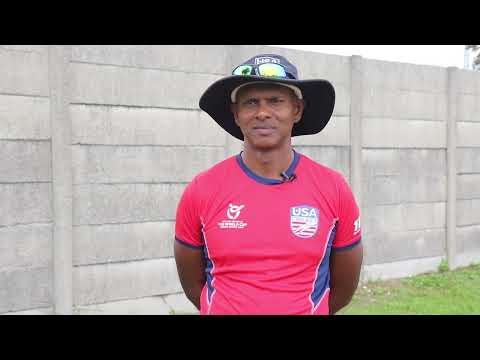 2023 Jan 20 - USA Women's U19 v Scotland post-match interview with USA coach Shivnarine Chanderpaul