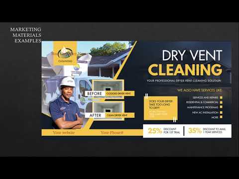 DRYER VENT CLEANING SOLUTIONS MARKETING MATERIALS EXAMPLES