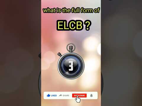 Full from of ELCB.@kapilelectricalinfo1492 @angshumansaikiamusical