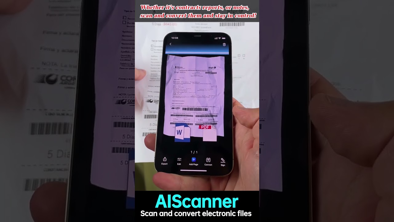 Edit scanned documents