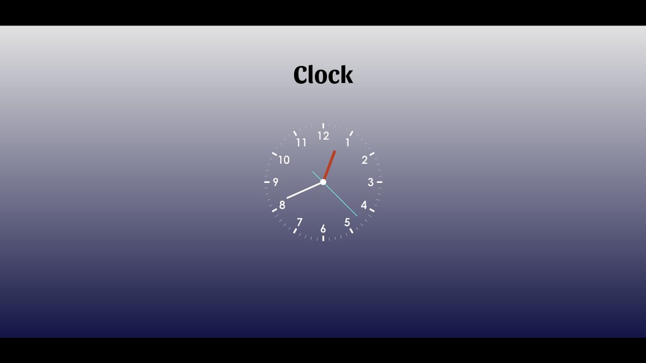 Creating Analog Clock (No Talk)