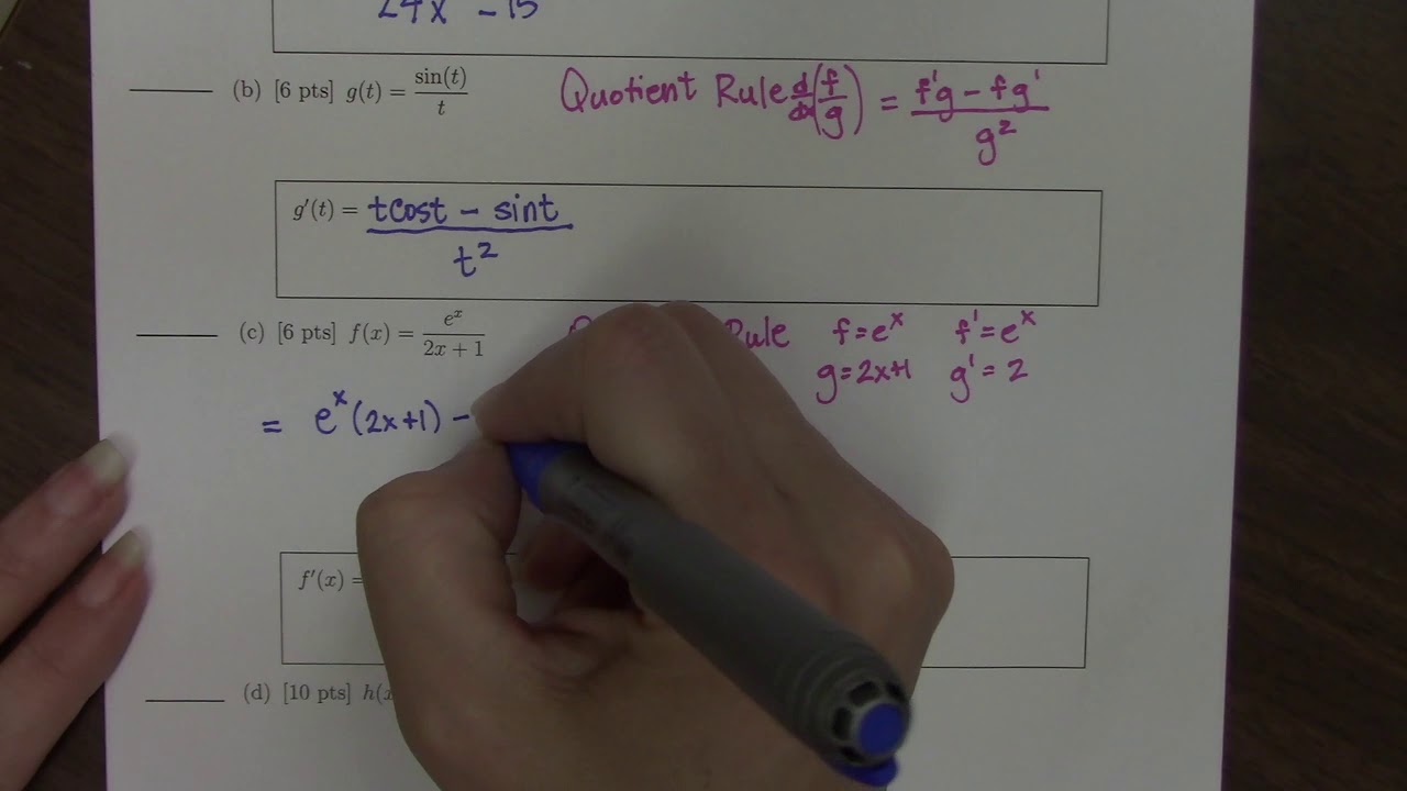 Problem 2 Spring 2018 2250 Final