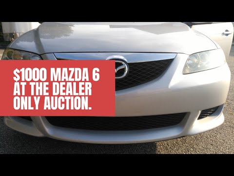 Buying a $1000 Mazda 6 at the Dealer only auction.