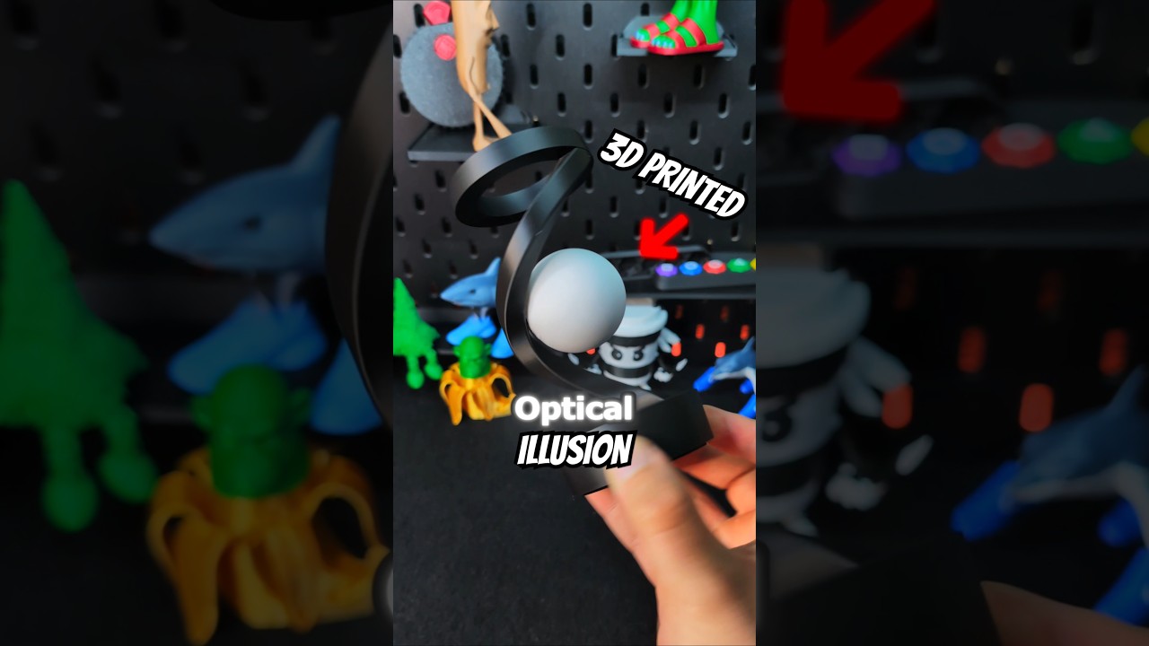 3D Printed Optical Illusion Desk Spinner #3dprinting