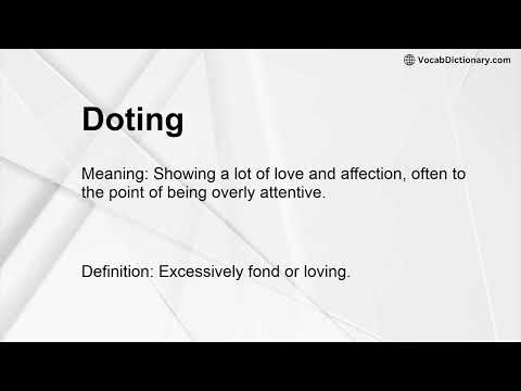 Doting Meaning