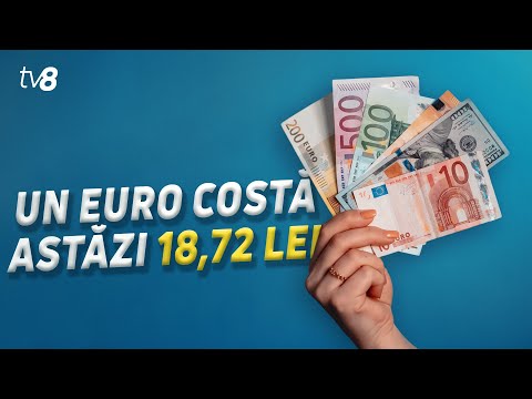 Un euro costă astăzi 18,72 lei. Între timp, prețul dolarului a crescut și ajunge azi la 19,55 lei