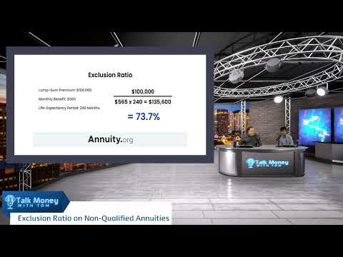 What is the exclusion ratio for a non-qualified annuity?