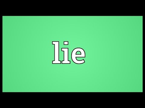 Lie Meaning