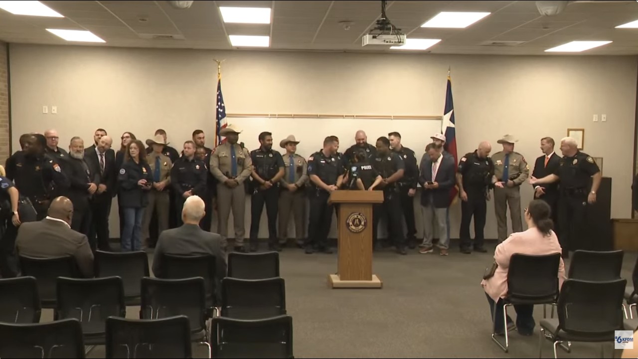 Violent Crime Initiative announcement at Beaumont Police HQ