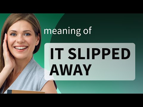 "Understanding 'It Slipped Away': A Guide to English Idioms"