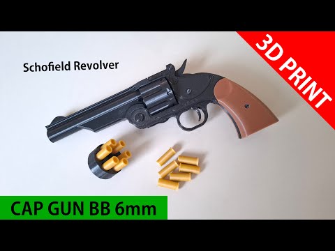 🧢 Smith and Wesson Model 3 Schofield Revolver Cap Gun BB 6mm・ STL File ...