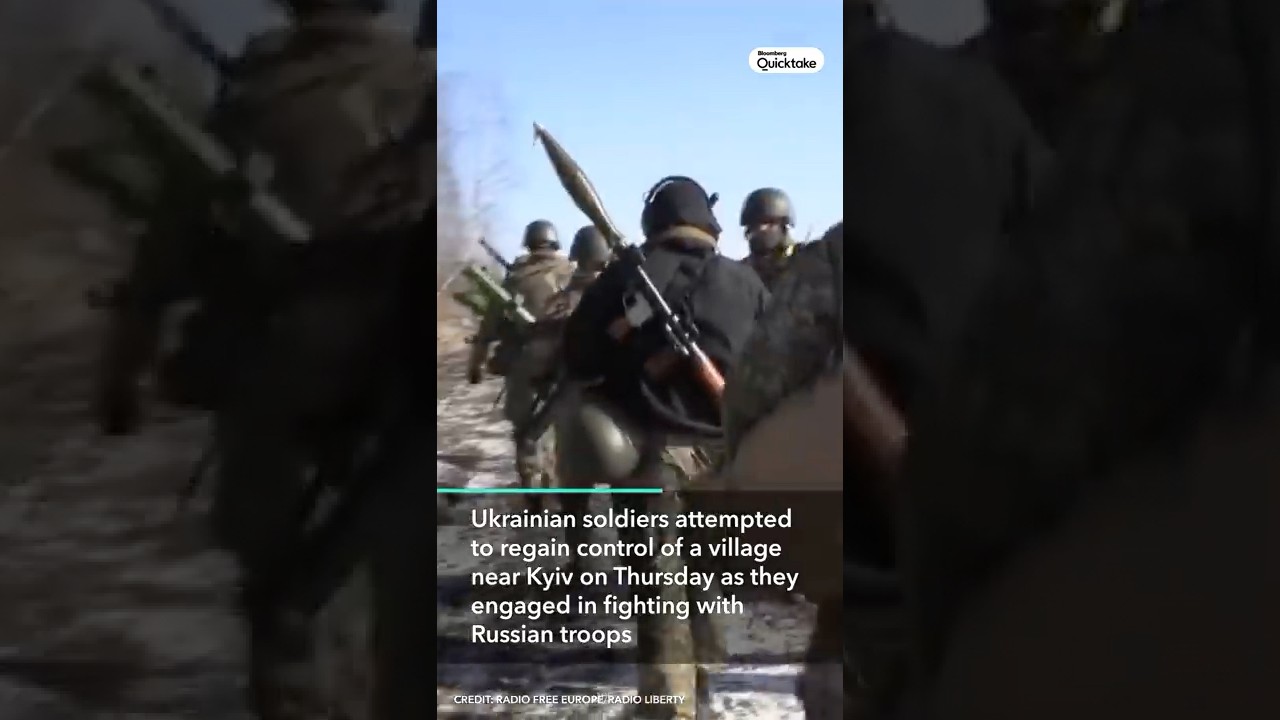 Ukrainian Forces Battle Russian Troops Near Kyiv