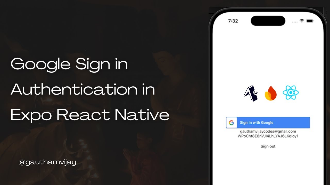 Google Sign-in with Firebase Authentication - Expo React Native Application