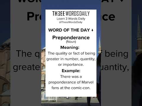 Learn what Preponderance means. #english #vocabulary #learnenglish #englishvocabulary #shorts