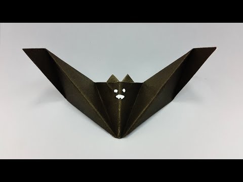 How To Make Paper Bats For Halloween | Easy Origami Bat Instruction ...