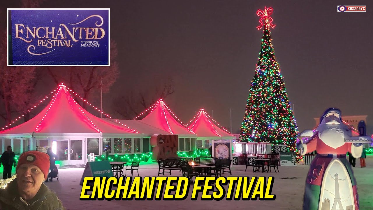 Spruce Meadows Enchanted Festival: NEW Calgary Christmas Walk-Through! 🎄 (4K)