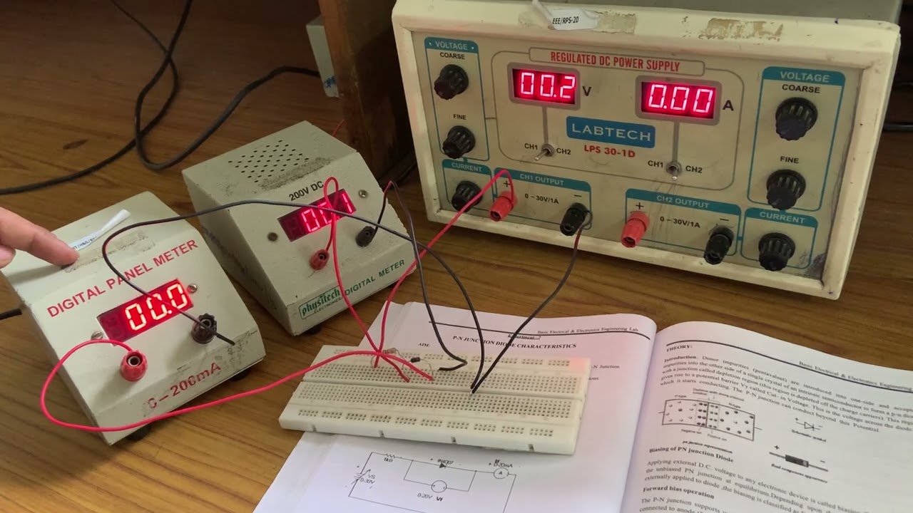 PN Junction Diode lab experiment