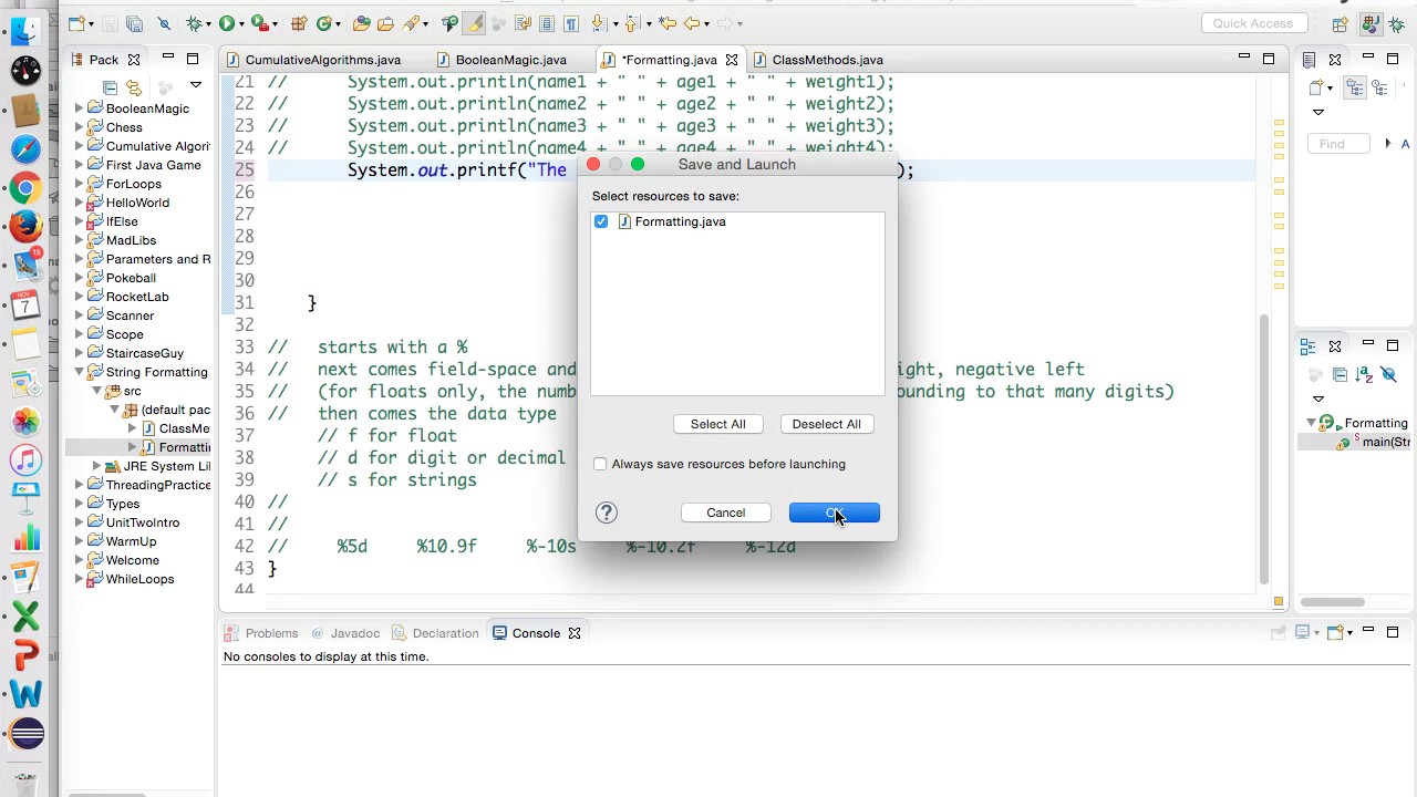Java printf method introduction