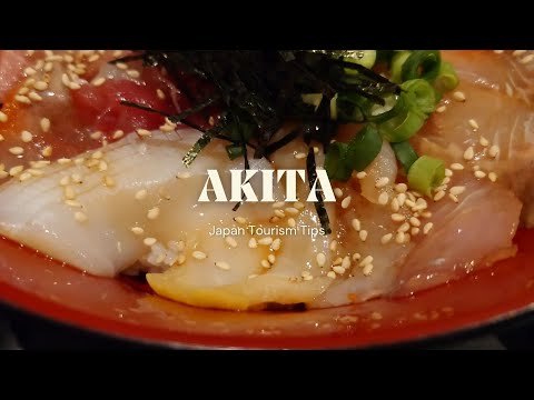 Seafood bowl near Nikaho Interchange in Akita Prefecture🐟秋田県の仁賀保インターチェンジ近くの海鮮丼🐟#akita #food #japan