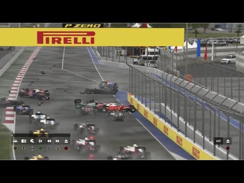 F1™ 2016: HUGE OPENING LAP SHUNT!!! Russian Grand Prix Multi-car Pileup!!! (Bizarre Crashes #4)