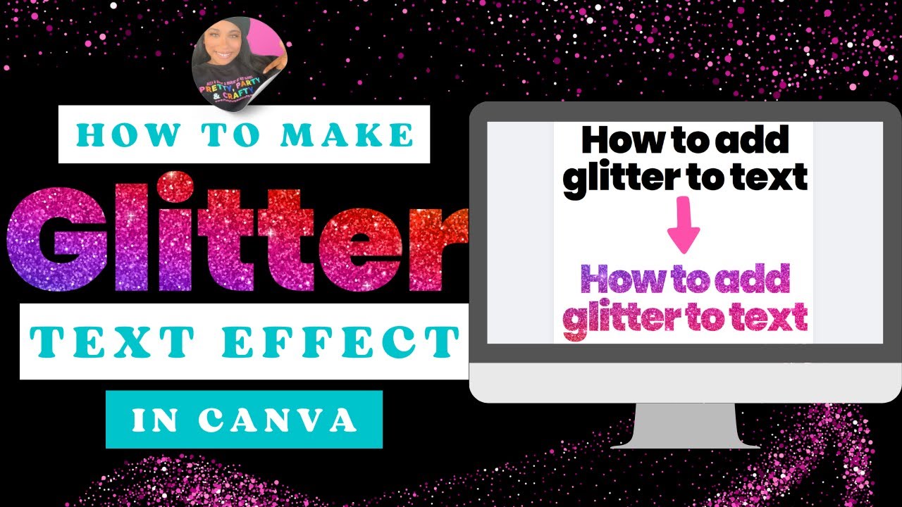Add Glitter Text in Canva in SECONDS! Easy Tutorial