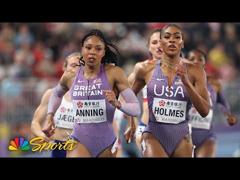 Amber Anning LEANS ahead of Alexis Holmes to win 400m at World Indoor Championships | NBC Sports