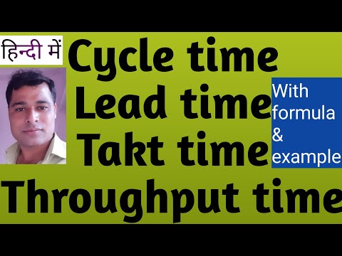 Cycle time vs Takt time vs Lead time vs Throughput time | Cycle time | Takt time | Lead time